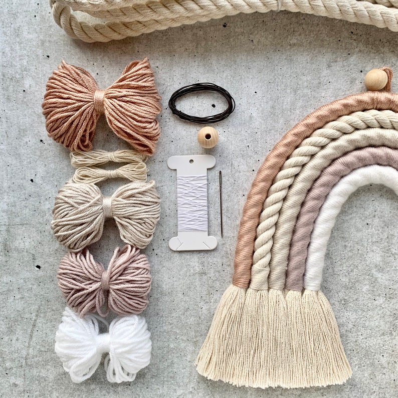 DIY Kit Boho Rainbow Rainbow Kit Box Wall Decoration Wall - Etsy