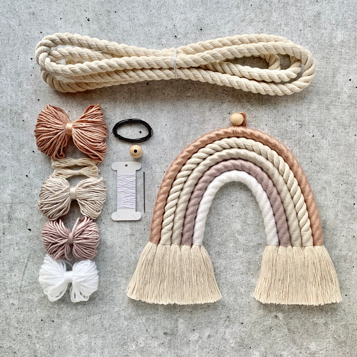 DIY Kit Boho Rainbow Rainbow Kit Box Wall Decoration Wall | Etsy