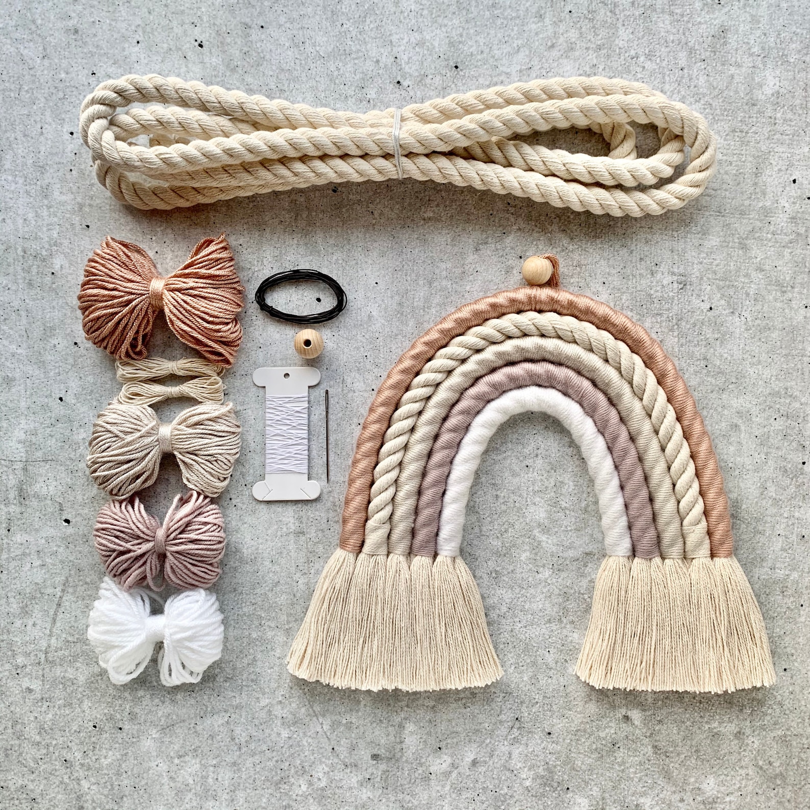 DIY Kit Boho Rainbow Rainbow Kit Box Wall Decoration Wall - Etsy