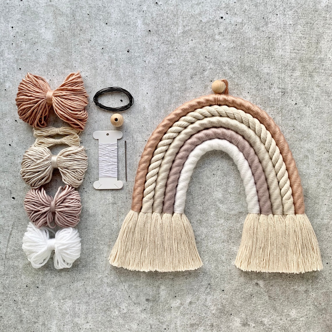 DIY Kit Boho Rainbow Rainbow Kit Box Wall Decoration Wall - Etsy