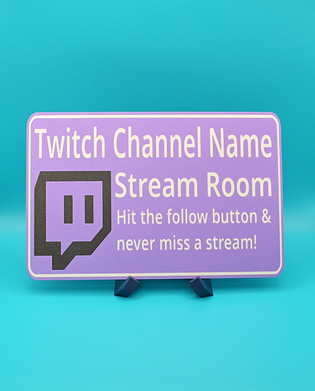 Twitch Sign Twitch Plaque Twitch Stream Setup Personalised Twitch ...