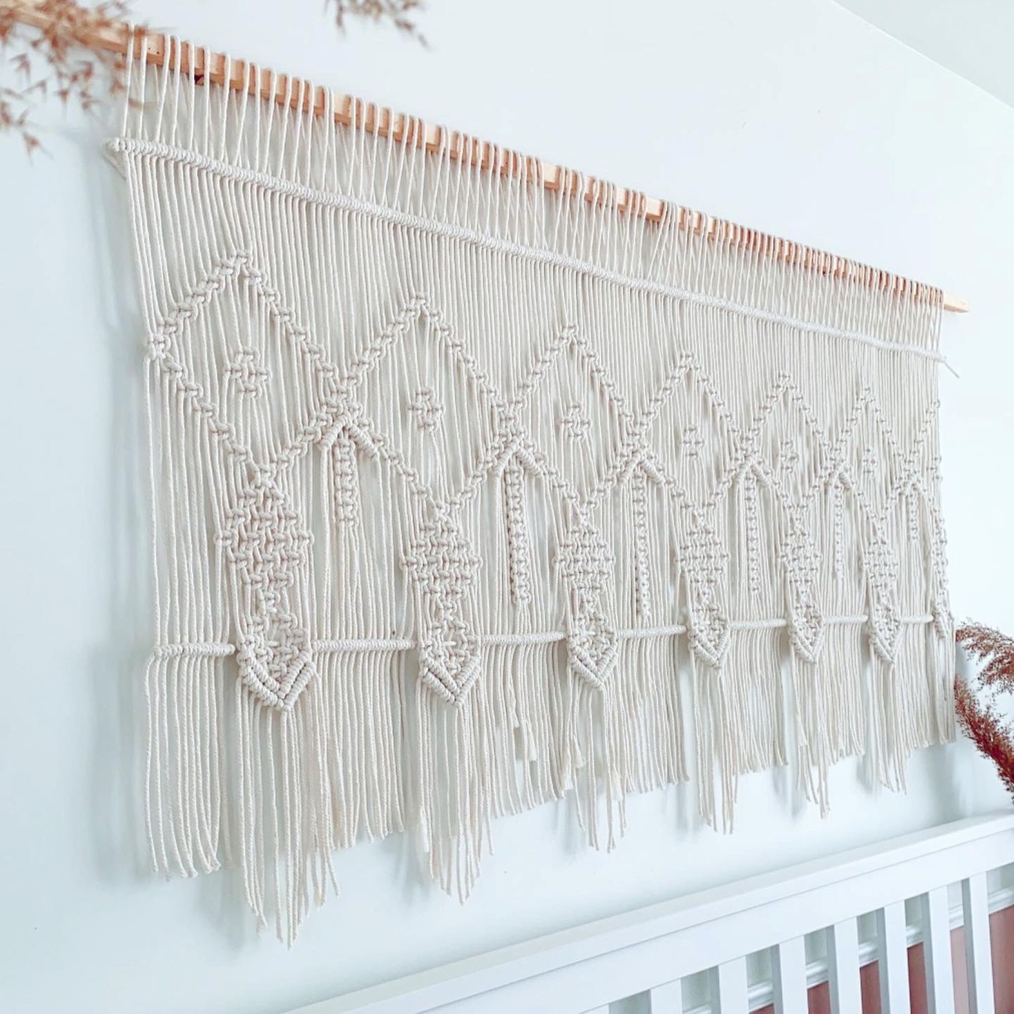 Headboard Venus Macrame headboard texture headboard. | Etsy