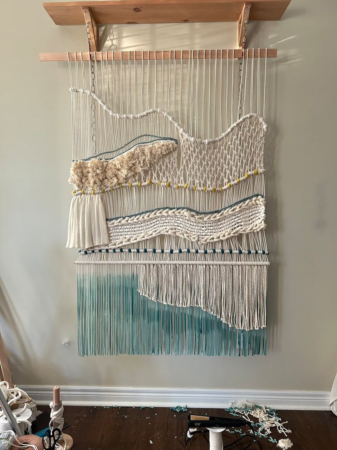 Macrame Wallhanging, Woven Wall Art, Textile Art Made From Quality ...