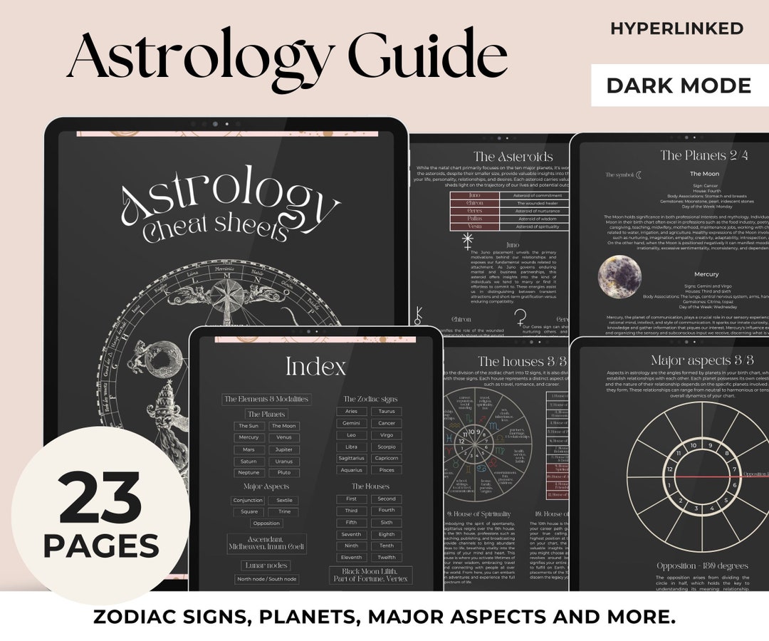 Astrology Cheat Sheet, Basics of Astrology, Astrology Guide, Birth ...