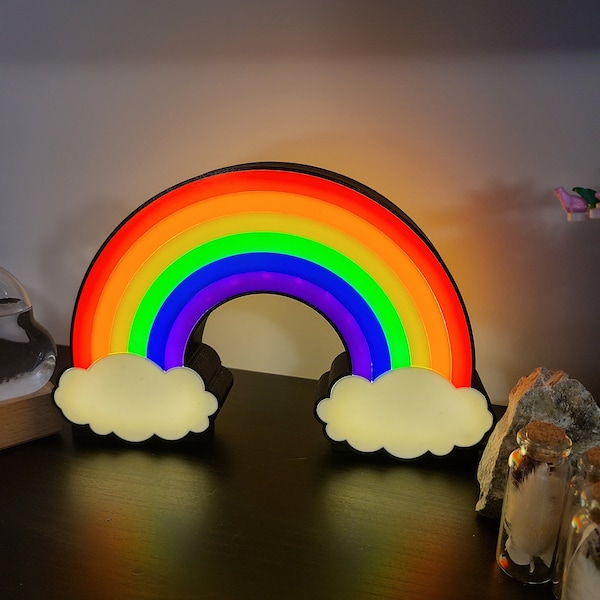 Rainbow Wall Lamp - Etsy