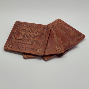 Stardew Valley Square Stardrop Saloon Coasters - Etsy