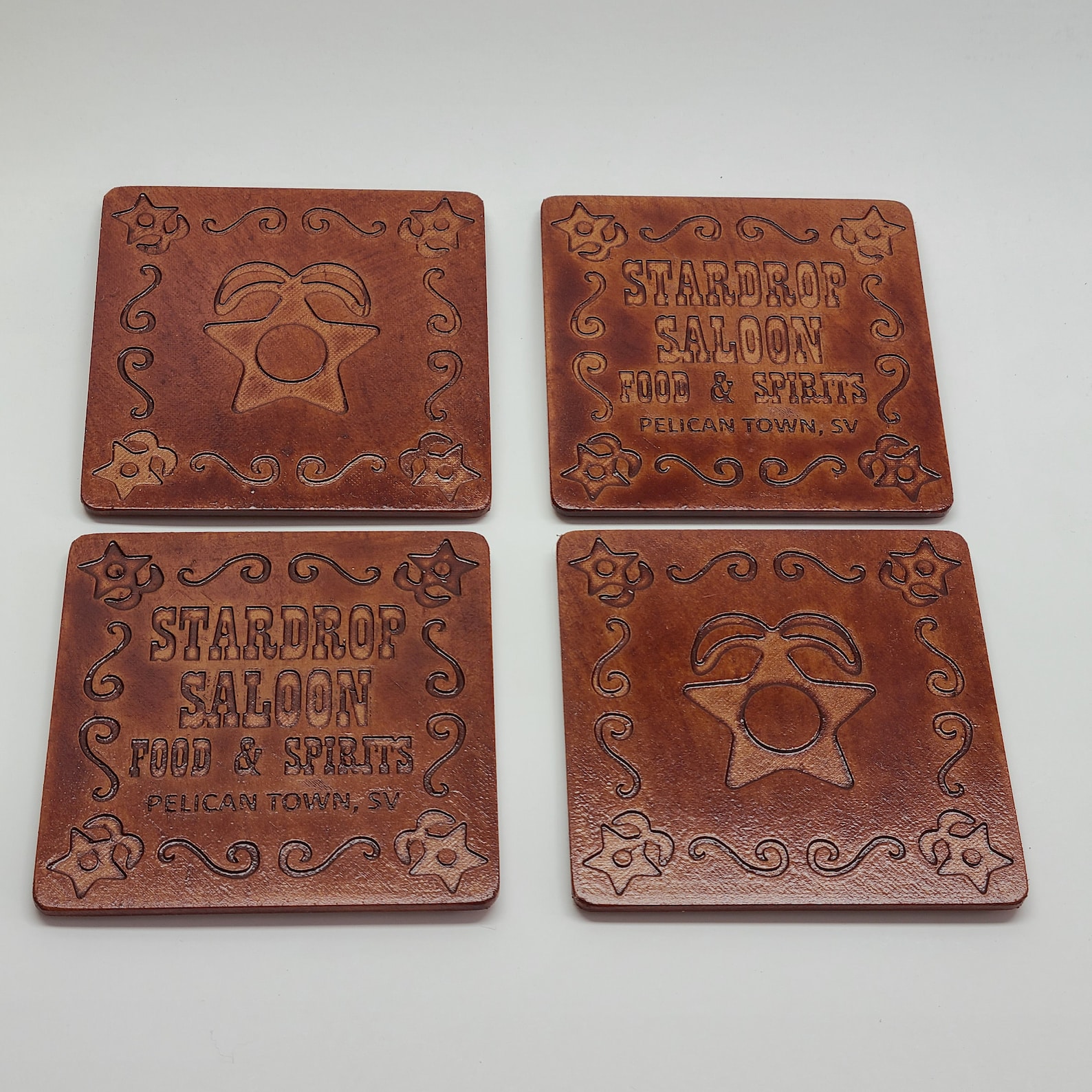 Stardew Valley Square Stardrop Saloon Coasters - Etsy