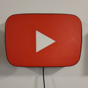 Youtube Wall Light - Etsy