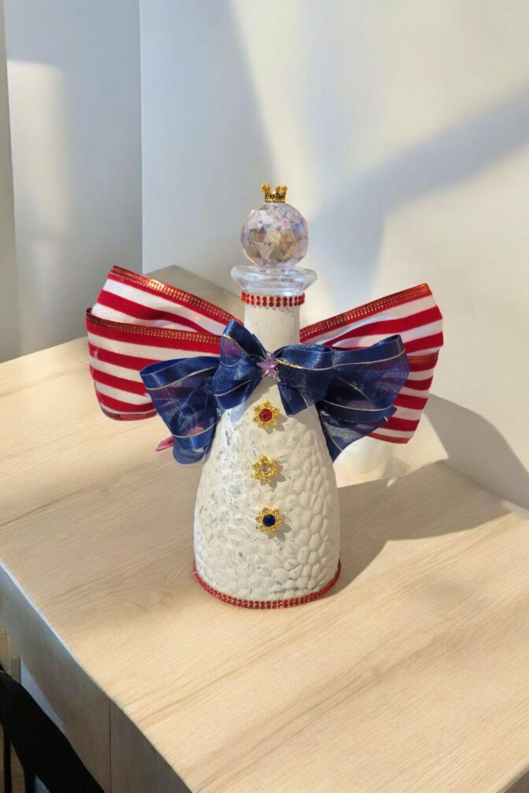 Patriotic Angel Bottle Decoration - Etsy