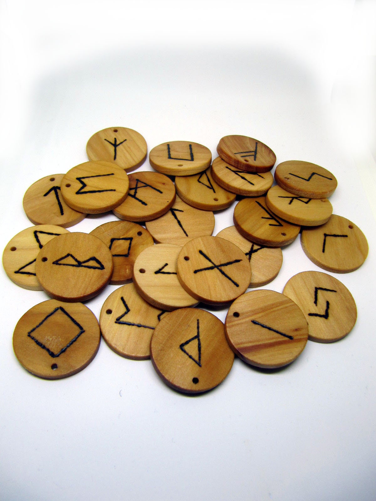 Elder Futhark Rune Complete Set Pyrography - Etsy