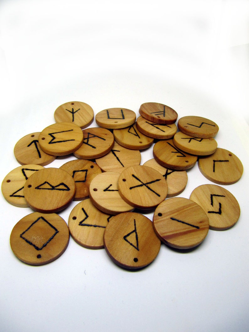 Elder Futhark Rune Complete Set Pyrography - Etsy