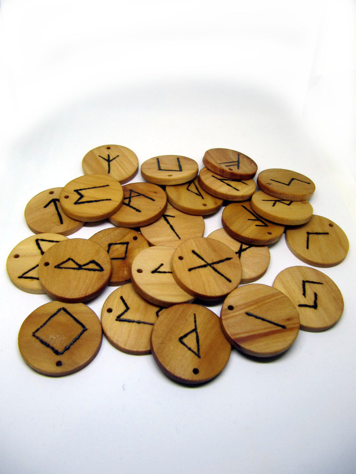 Elder Futhark Rune Complete Set Pyrography - Etsy