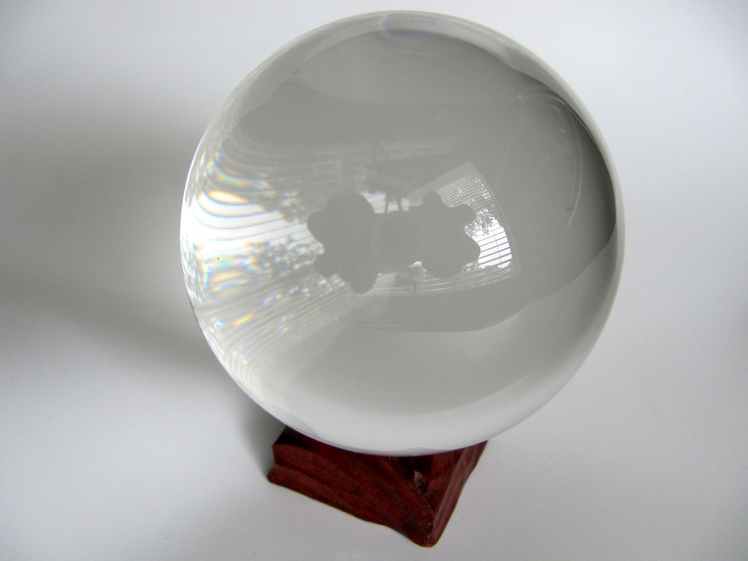 2 Inch Crystal Ball Stand Handmade Cherry - Etsy