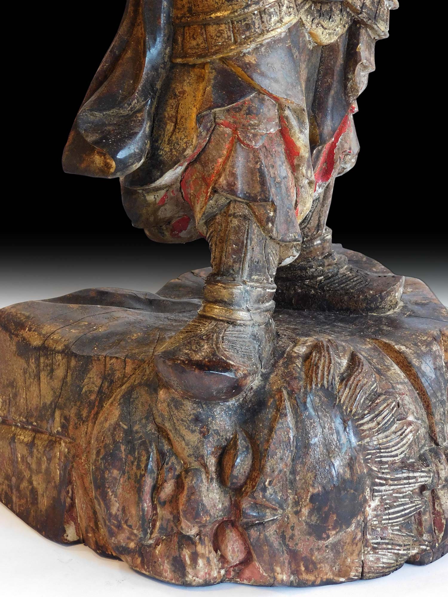 Guardian East Deva King Jikokuten Antique Japanese Single - Etsy