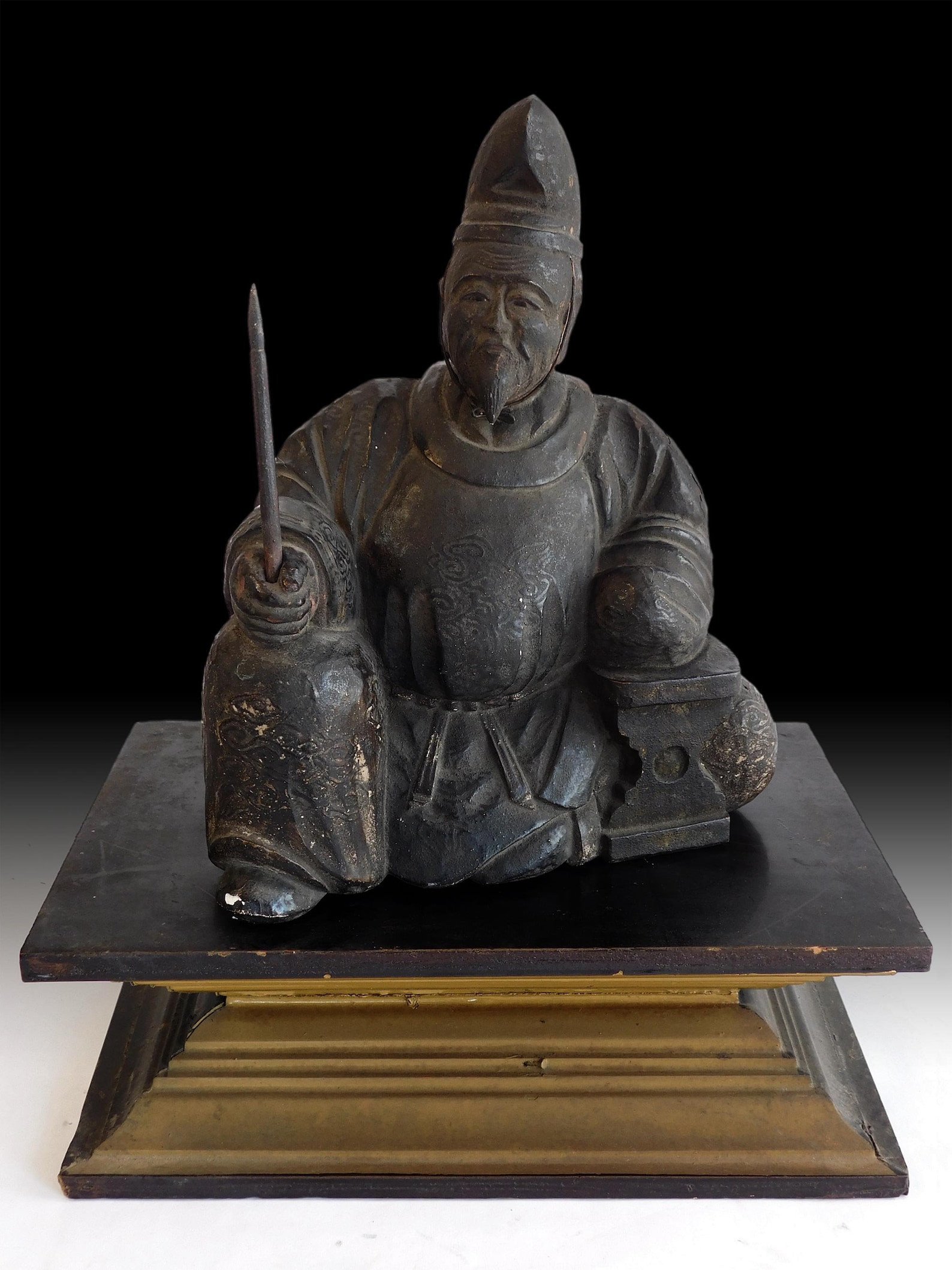 Antique Japanese Carved Tenman Tenjin Shinto Deity Wood Buddha - Etsy