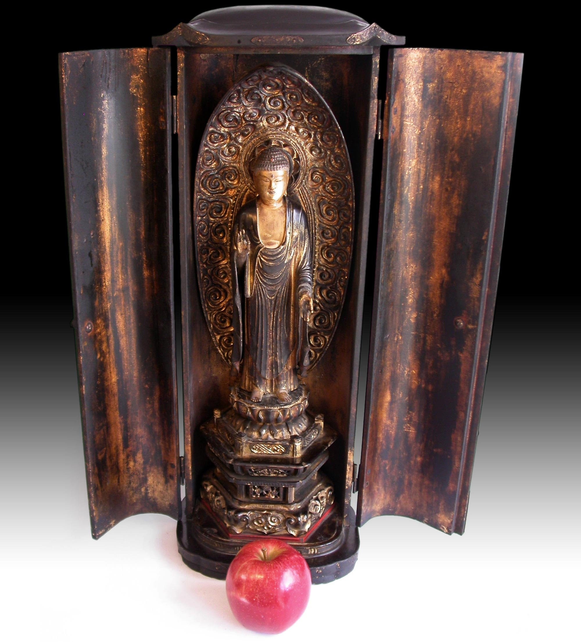 Edo Amida Nyorai Amitabha Buddha 19th Century Antique Butsudan | Etsy