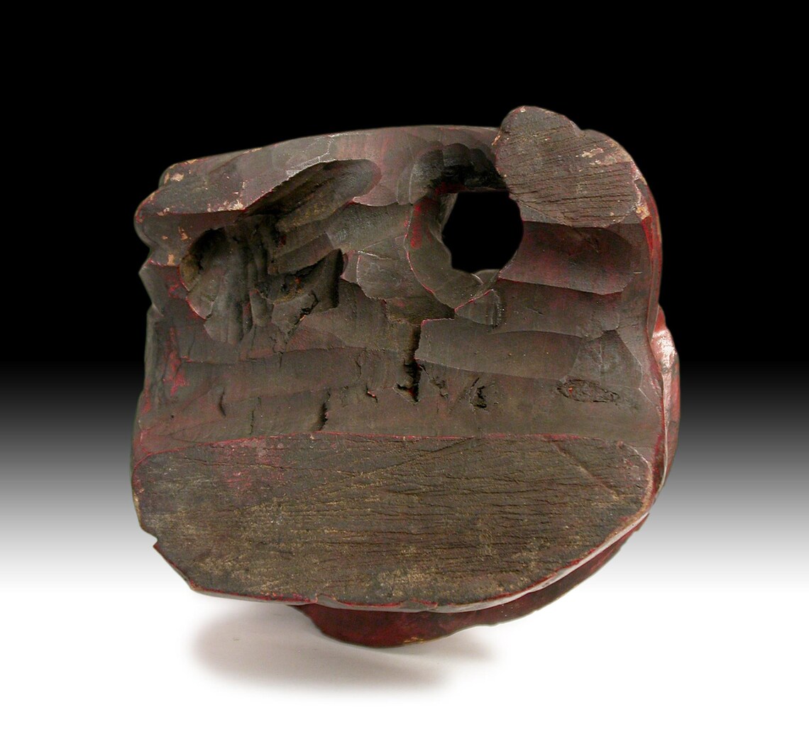 Zen Master Fu Da Mo Bodhidharma Antique Chinese Lacquered Camphor Wood ...