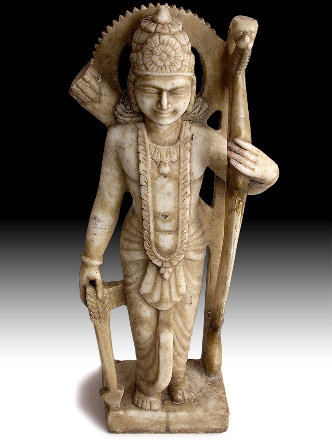 Vintage Hindu Deity Rama Breaking Bow Marble Stone Statue 15”H 羅摩斷弓 - Etsy