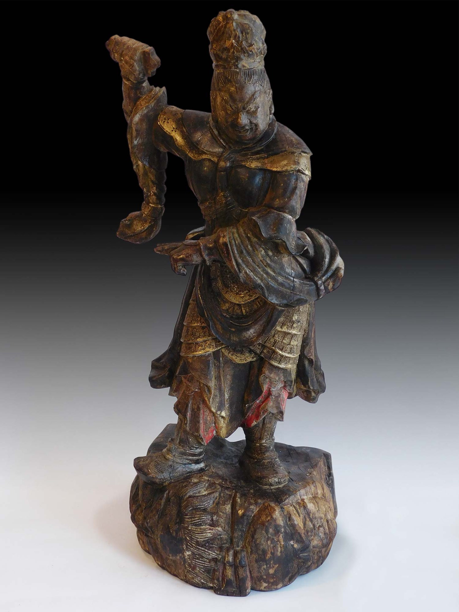 Guardian East Deva King Jikokuten Antique Japanese Single | Etsy