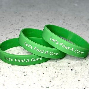 Muscular Dystrophy (MD) Awareness Wristband Bracelet Lime Green ...