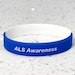 ALS Awareness Wristband Bracelet Blue White Survivor Support Gift ...