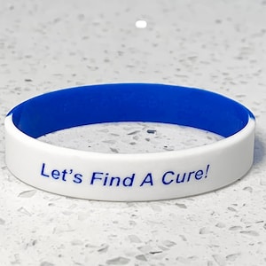ALS Awareness Wristband Bracelet Blue White Survivor Support Gift ...