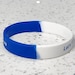 ALS Awareness Wristband Bracelet Blue White Survivor Support Gift ...