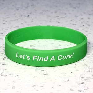 Muscular Dystrophy (MD) Awareness Wristband Bracelet Lime Green ...