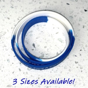 ALS Awareness Wristband Bracelet Blue White Survivor Support Gift ...