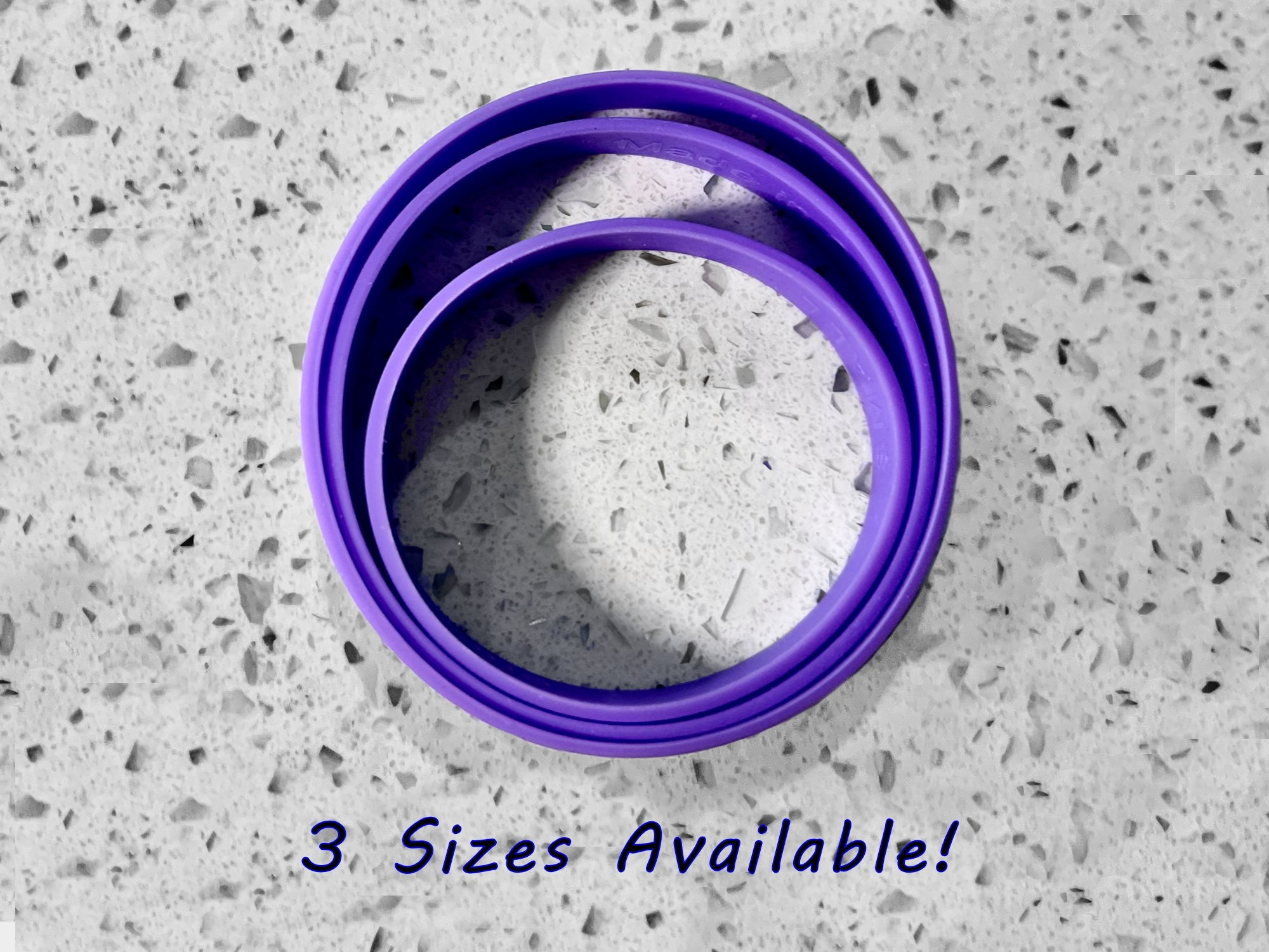 Ulcerative Colitis Disease Awareness Wristband Bracelet Purple Silicone ...
