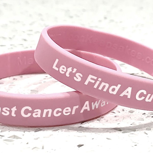 Mens Breast Cancer Bracelet - Etsy