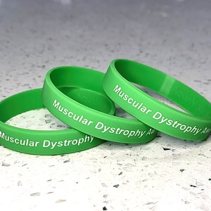 Muscular Dystrophy (MD) Awareness Wristband Bracelet Lime Green ...