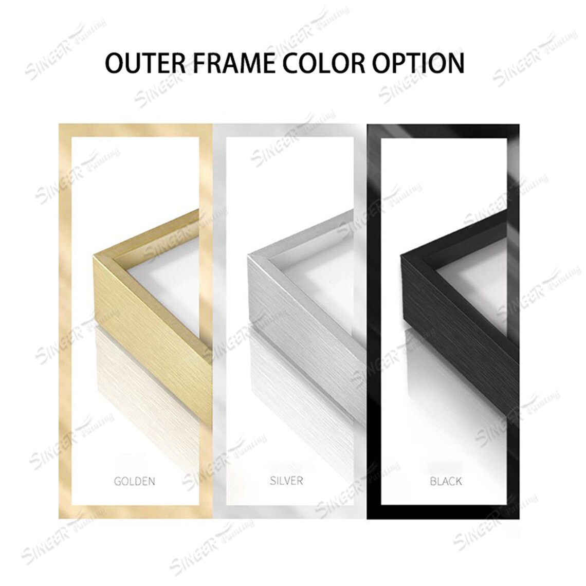 Silver Line Abstract Painting on Canvas Wall Art Framed for - Etsy