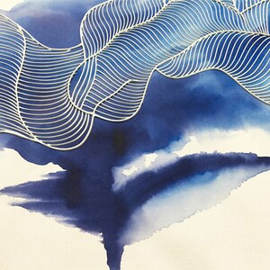 Silver Line Abstract Painting on Canvas Wall Art Framed for | Etsy