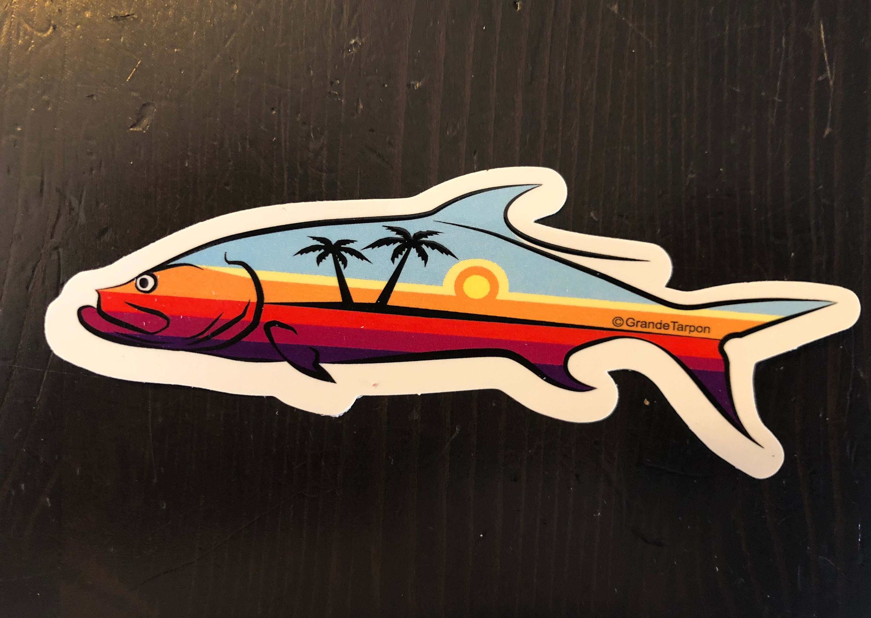 Beach Tarpon Sticker - Etsy