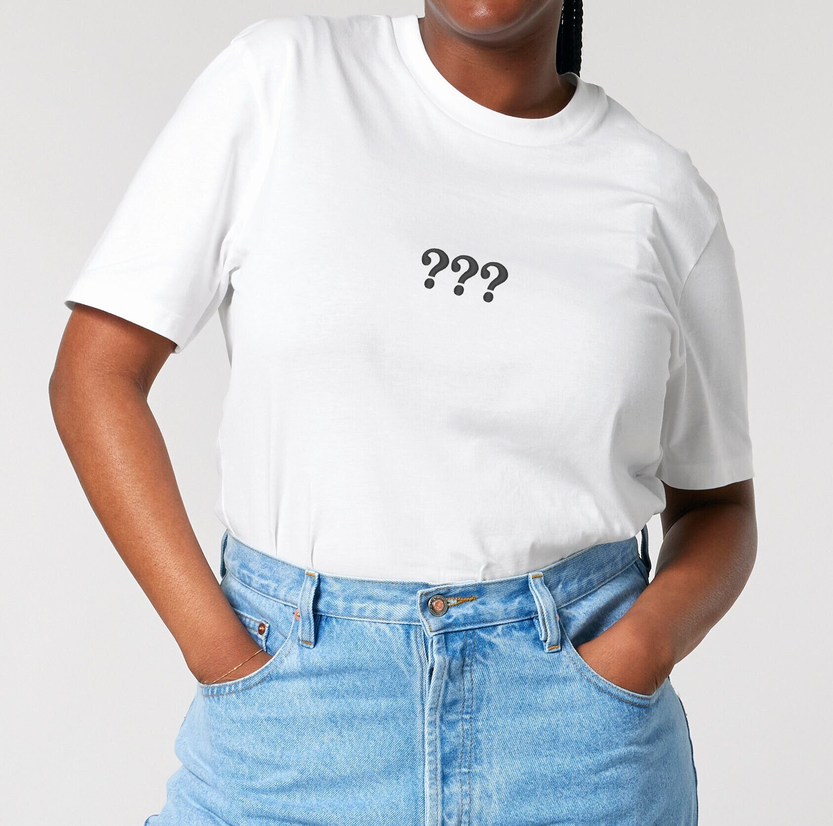 Question Mark Organic Cotton T-shirt - Etsy