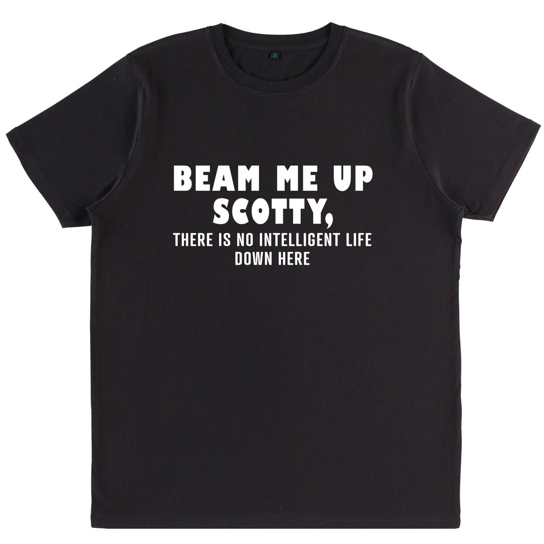 Star Trek Organic Cotton T-shirt Beam Me up Scotty Quote - Etsy
