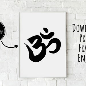 Om Symbol Printable Art - Print at Home Digital Art - Downloadable Zen ...