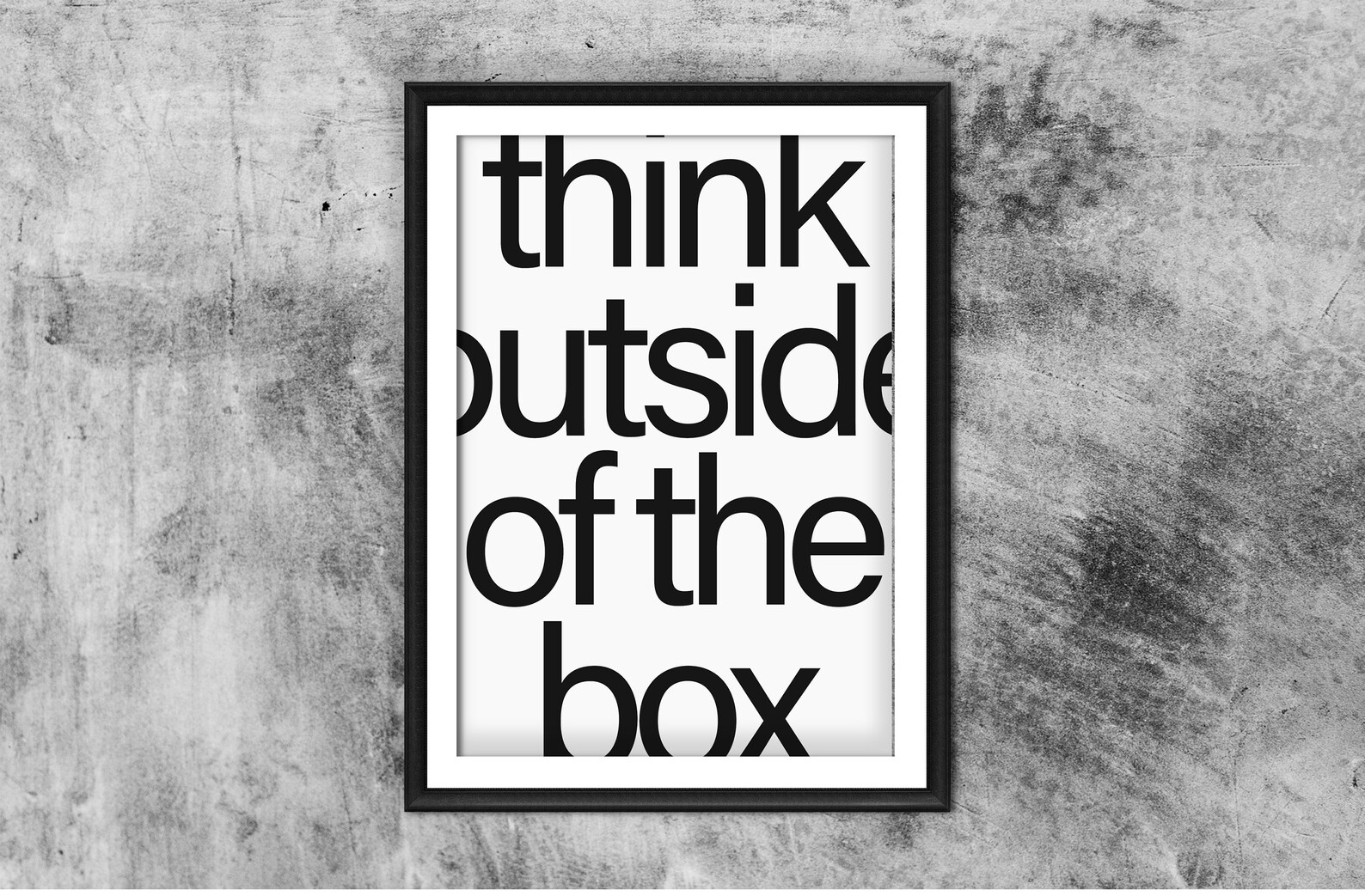 Think Outside of the Box Printable Art Motivational Quote - Etsy
