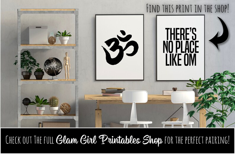 Om Symbol Printable Art - Print at Home Digital Art - Downloadable Zen ...