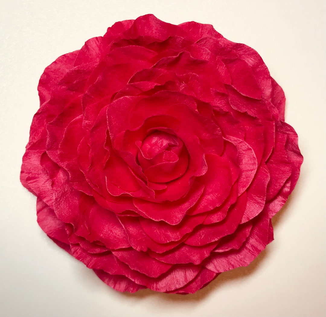 Large Flower Brooch Pink Rose Flower Brooch Pink Flower Hair Clip Real ...