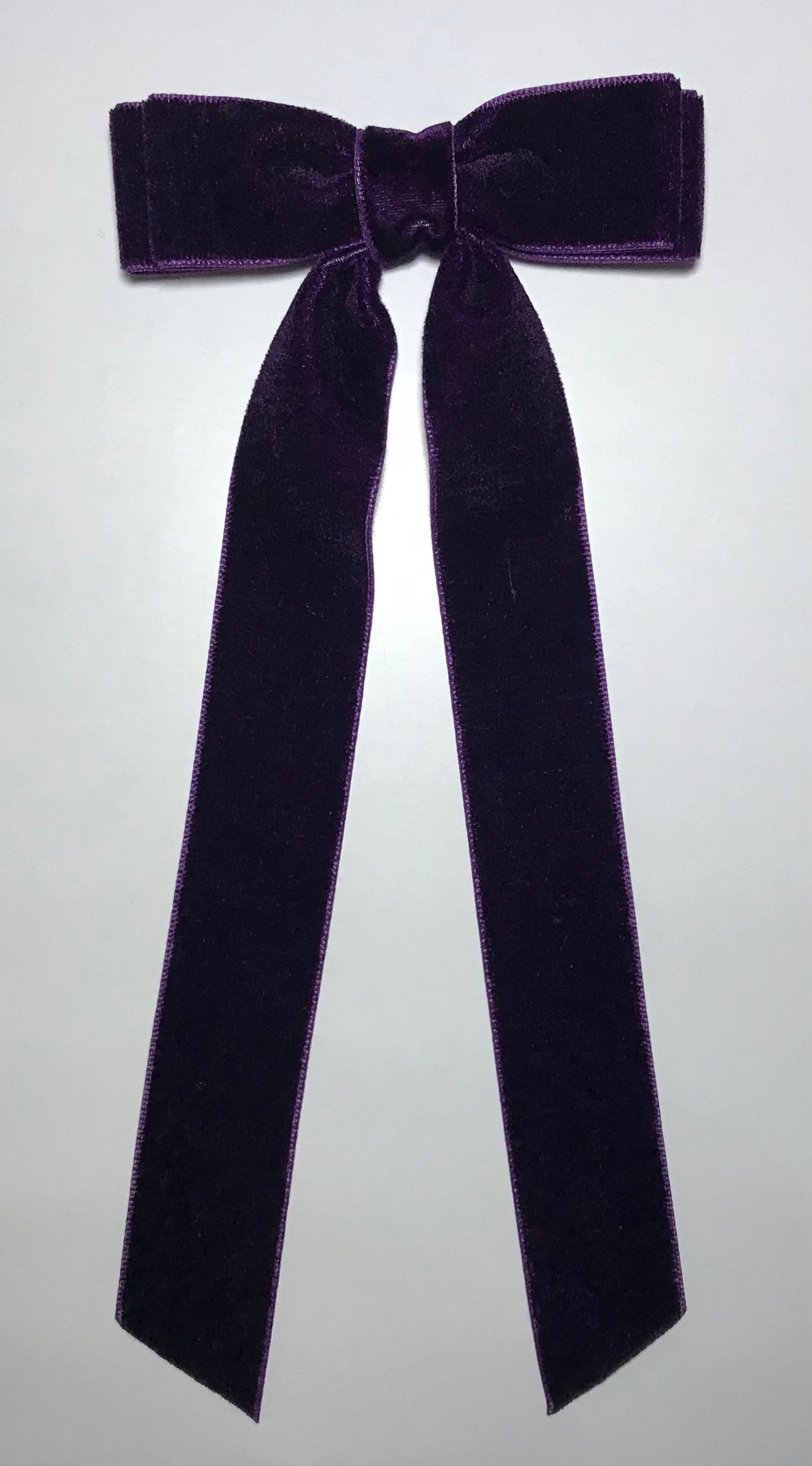 Velvet Hair Bow Red Velvet Bow Blackberry Velvet Hair Bow Grey Velvet ...