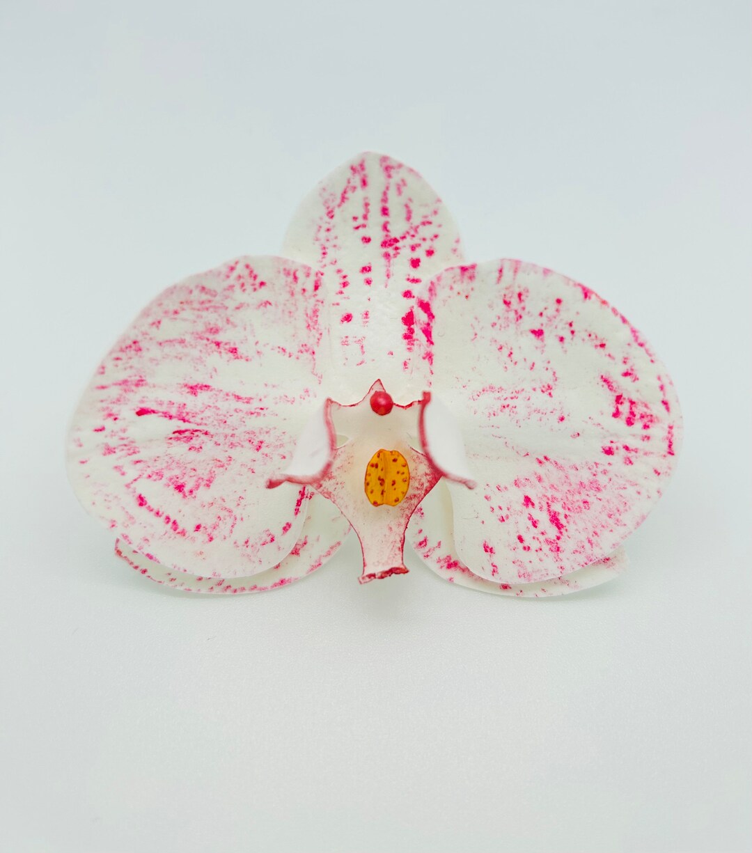 Orchid Brooch White Orchid Pin Hawaiian Flower Brooch Purple Tropical ...