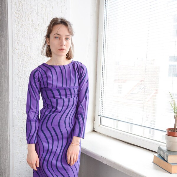 1960s Purple Dress - Etsy