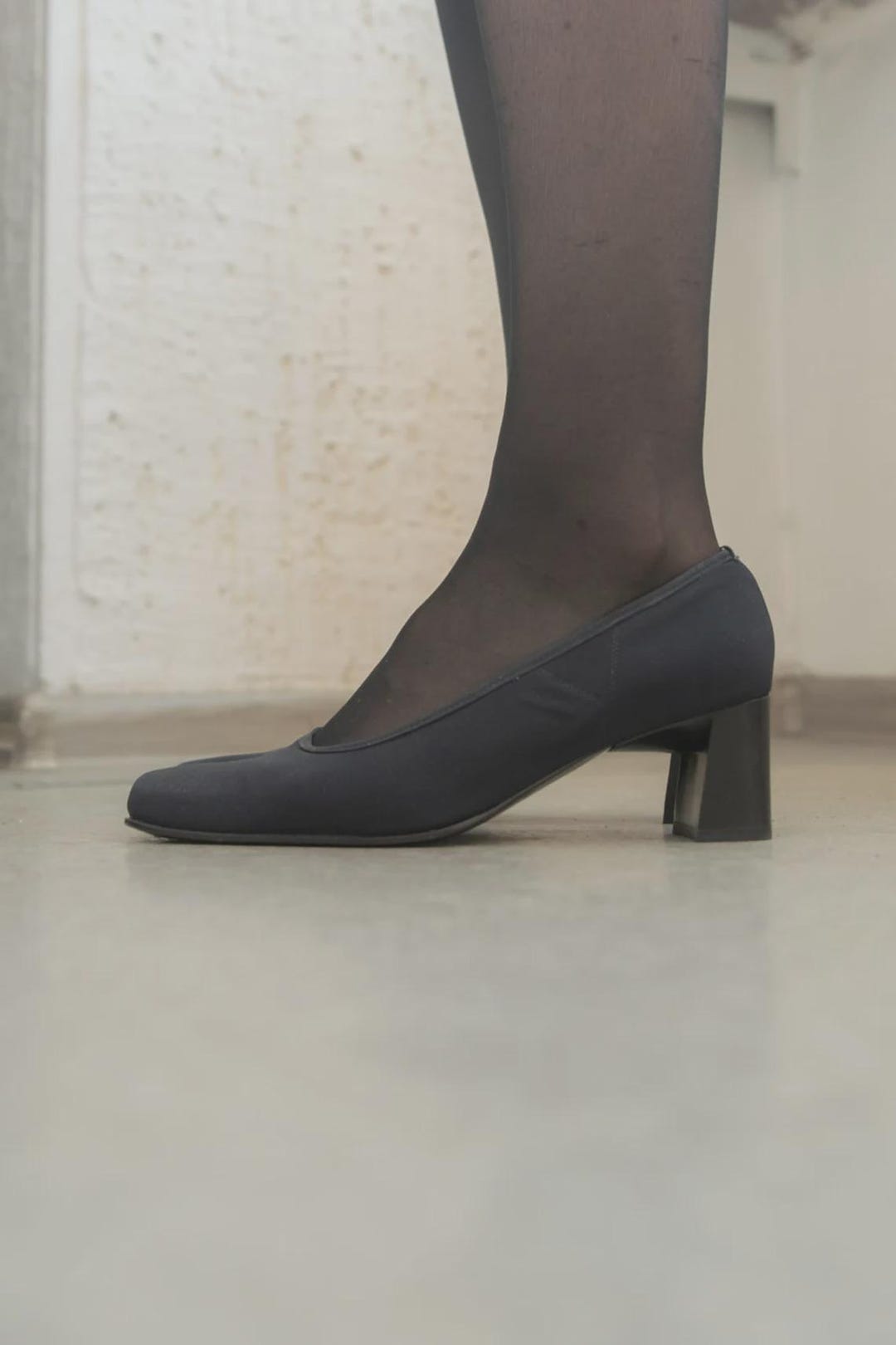 VALLE VERDE Vintage Black Square Nose Pumps Shoes - Etsy