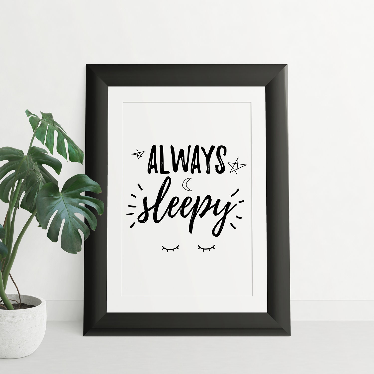 Always Sleepy SVG saying svg file for cricut svg files | Etsy