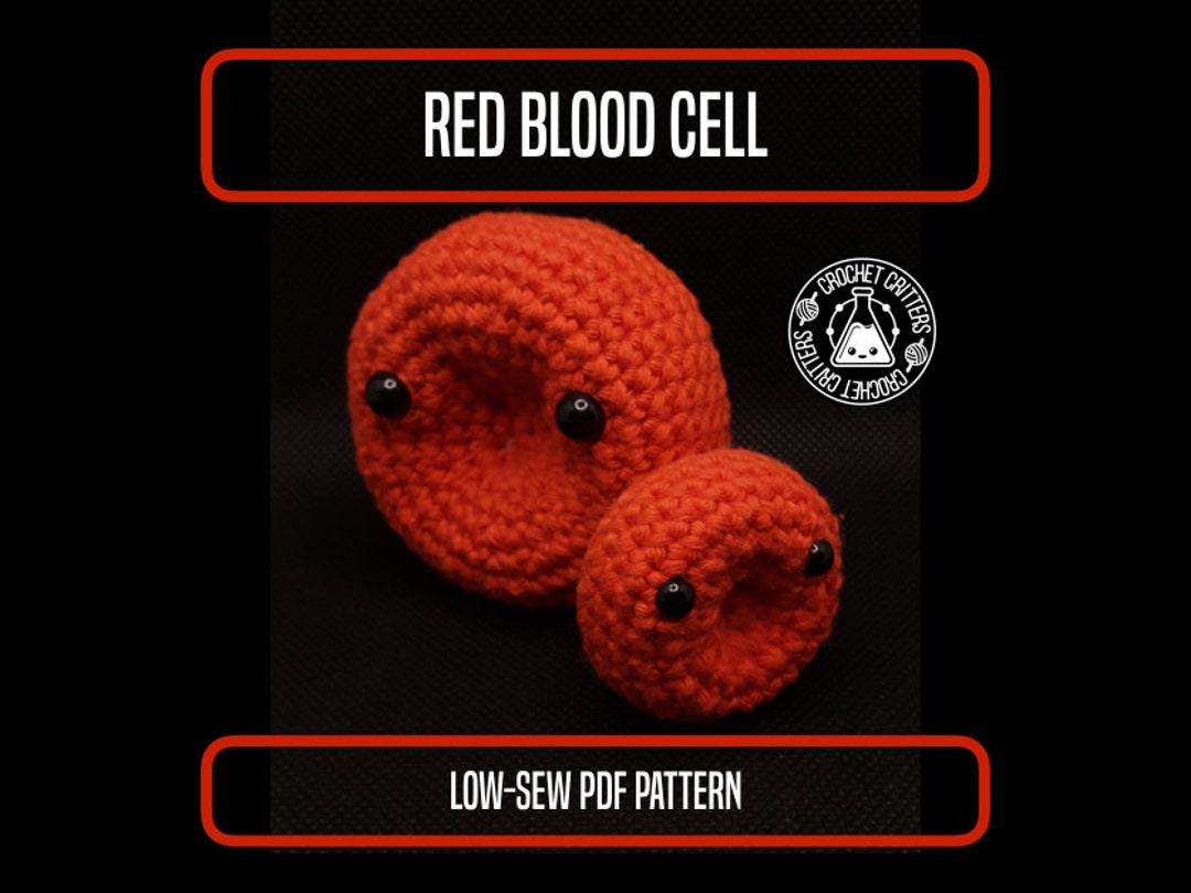 Red Blood Cell Low-sew Crochet Pattern - Etsy
