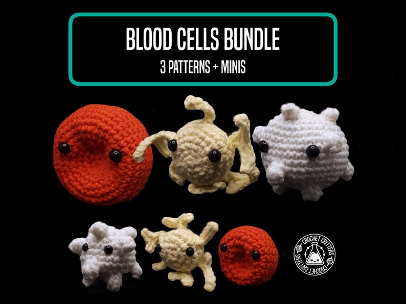 Blood Cells Bundle 3x Crochet Patterns - Etsy