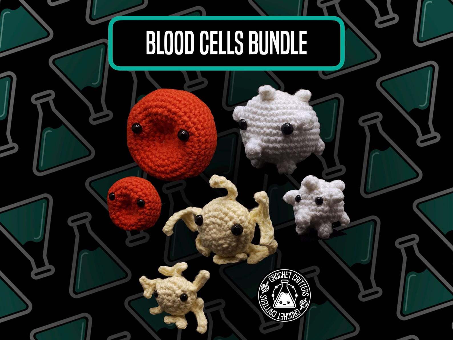 Blood Cells Bundle - 3x Crochet Patterns - Etsy