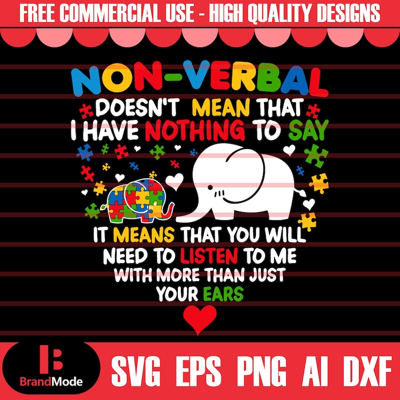 Non-verbal Doesn't Mean That Svg, Autism Quote Svg, Autism Svg, Autism ...